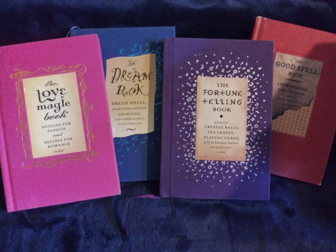 Buy Vintage Spell Books-gillian Kemps Collection-set of 4 Magic Books ...
