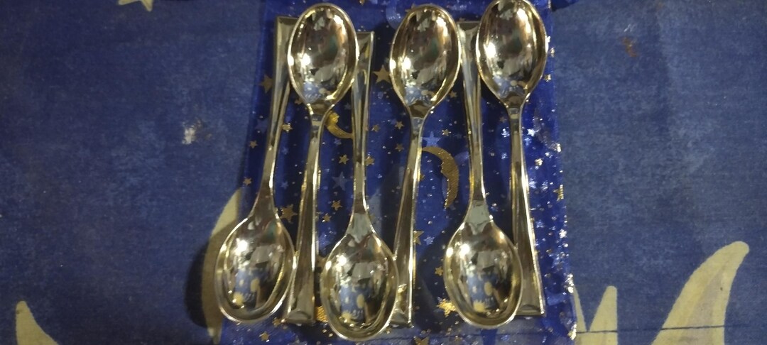 Small Craft Spoons-salt or Herb Spoons-gold Plastic Mini Spoons - Etsy