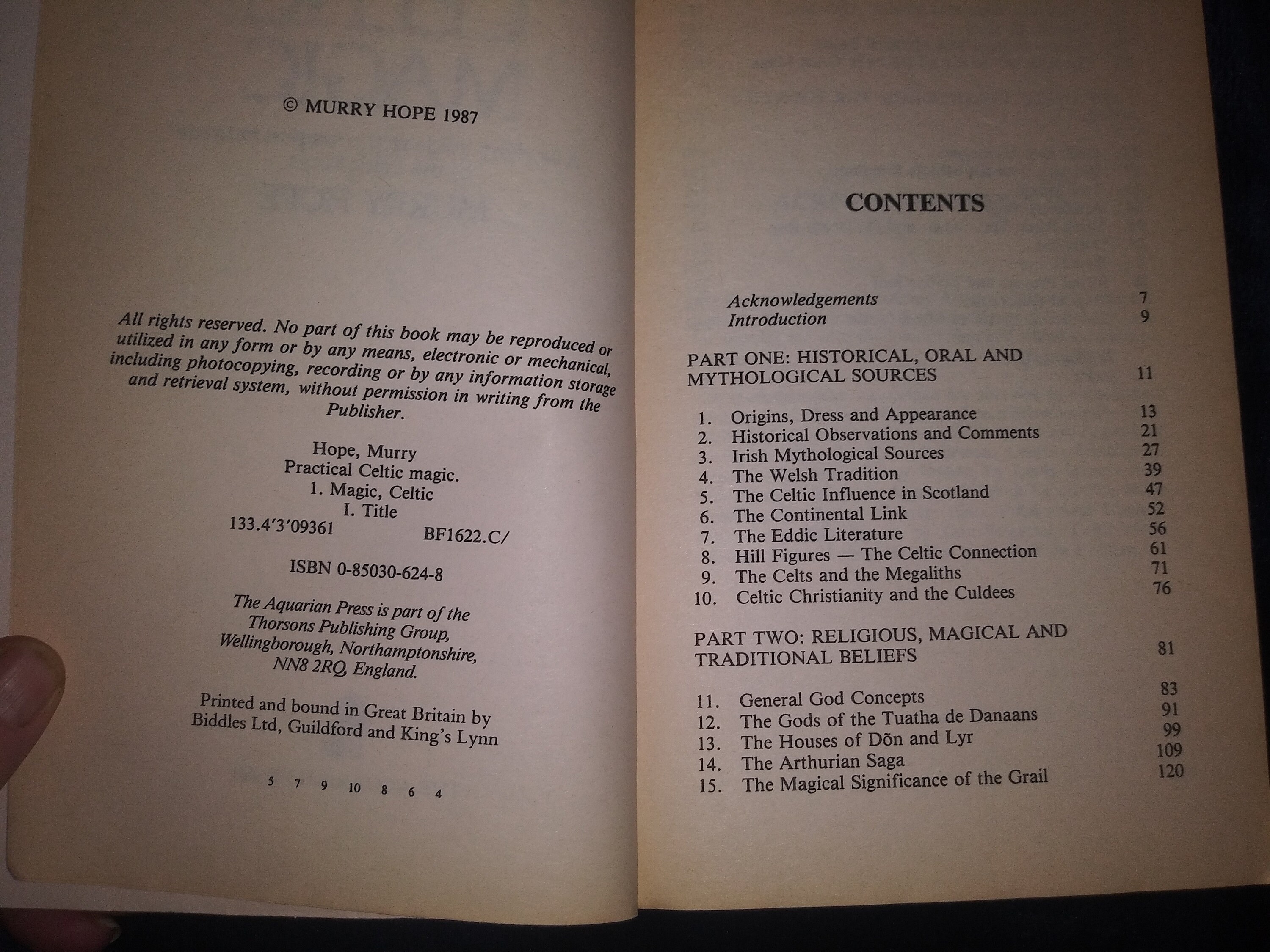 Practical Celtic Magic by Murry Hope-vintage First Edition - Etsy