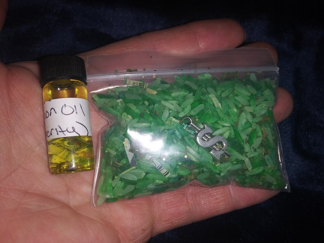 Prosperity Oil and Lucky Green Rice-hoodoo Prosperity Kit-1 Set per ...