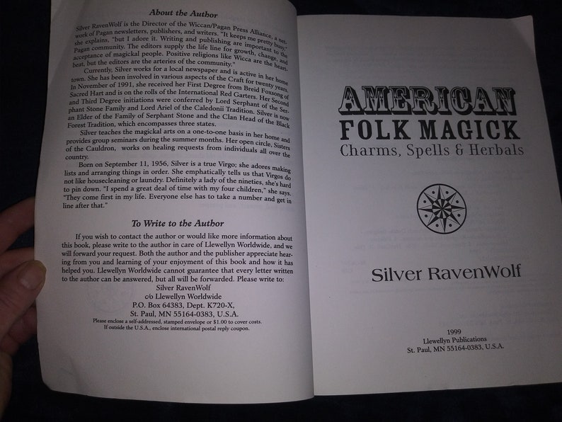 Rare Out of Print-silver Ravenwolf American Folk Magic - Etsy