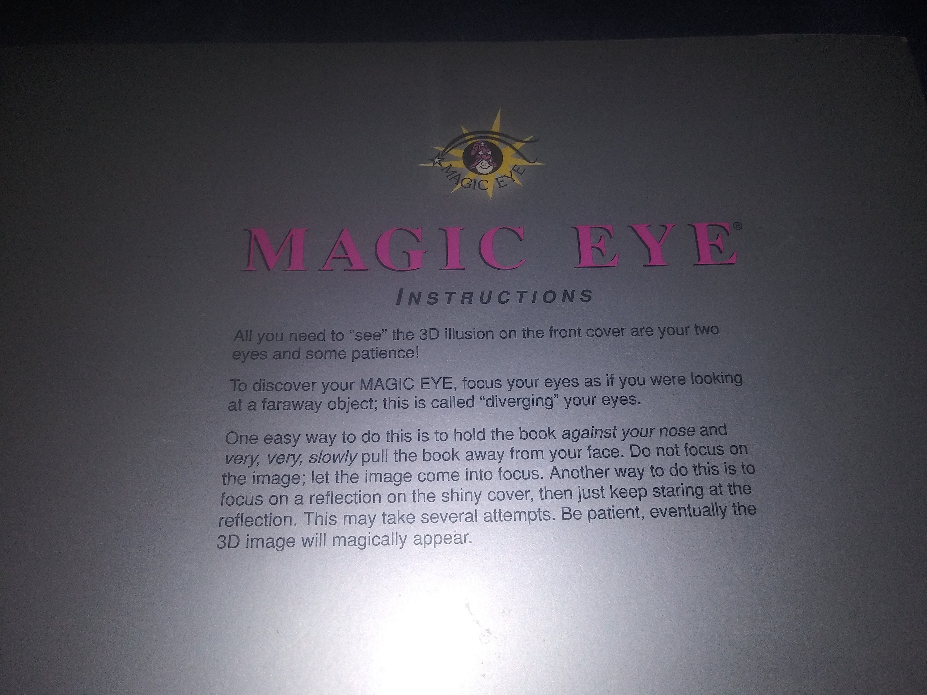 Third Eye Exercise Book-magic Eye A New Bag of Tricks-great | Etsy