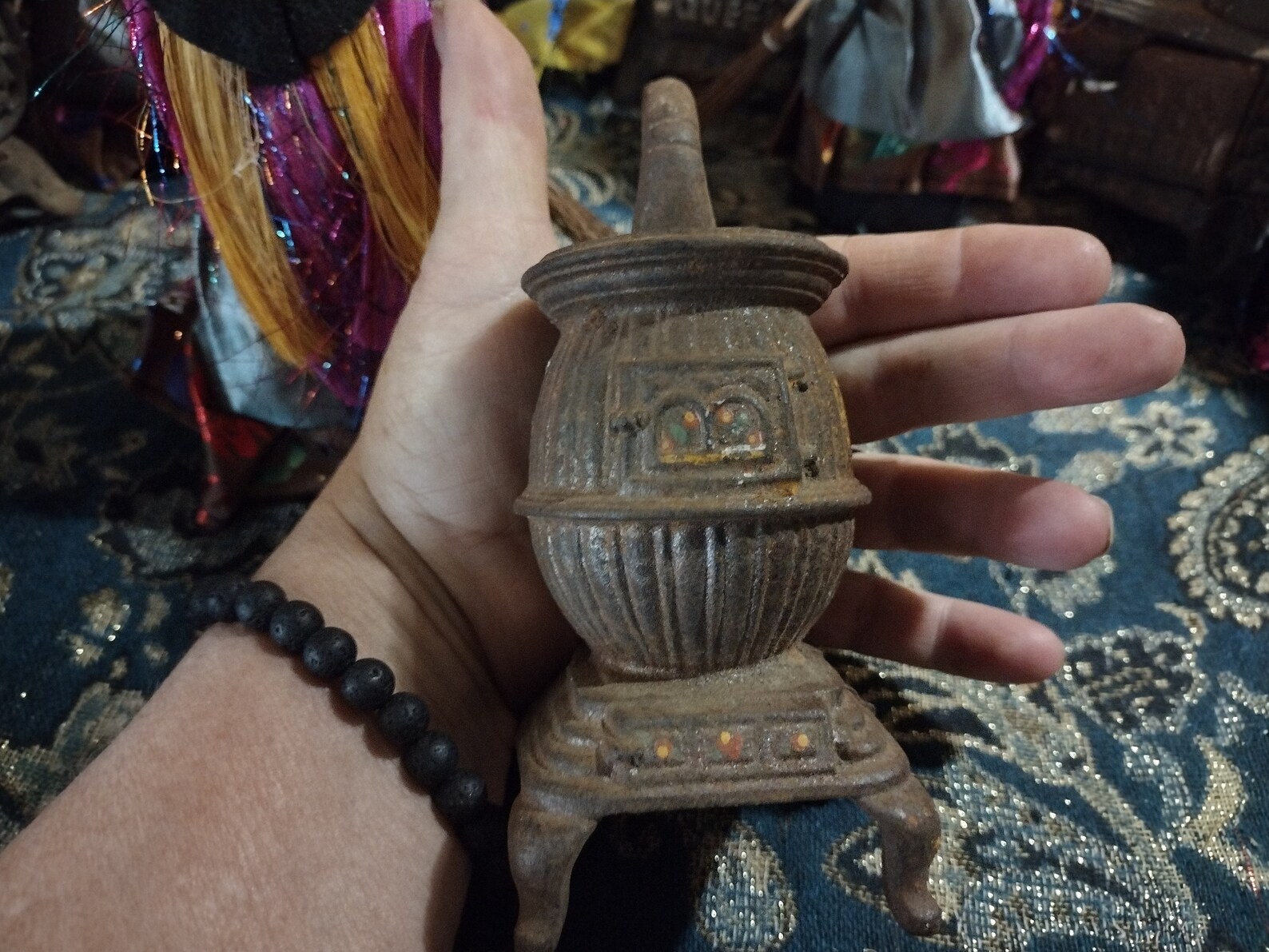 Cast Iron Stove-antique-salesman Sample and an Adorable Lucky - Etsy