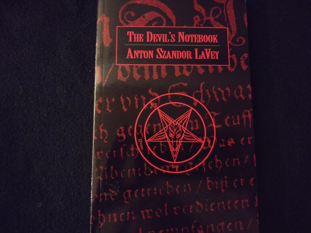 The Devils Notebook by Anton Szandor Lavey-witty and Humorous - Etsy