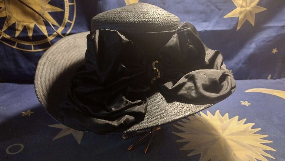 Vintage Cappelli Hat-elegant Nanny Mcphee Style Hat - Etsy