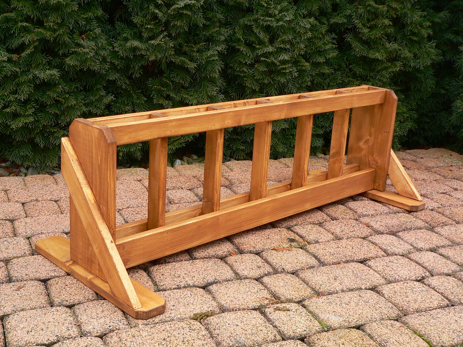 Wooden Ski Freestanding Rack for 6 Pairs of Skis | Etsy