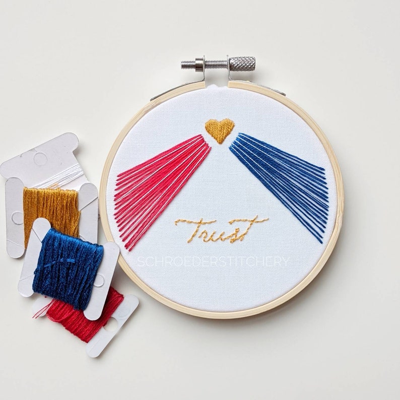 Divine Mercy Trust Embroidery Pattern. Catholic | Etsy