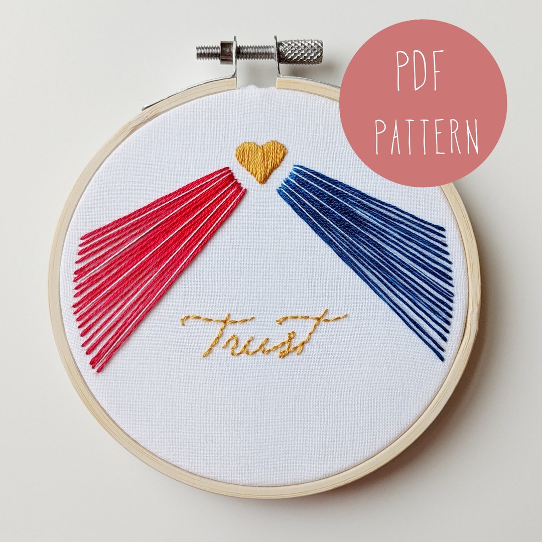 Divine Mercy trust Embroidery Pattern. Catholic Embroidery. Gift for ...