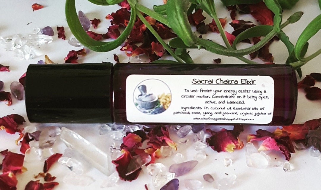 Sacral Chakra Elixir, Chakra Healing, Crystal Infused Oil, Aromatherapy ...