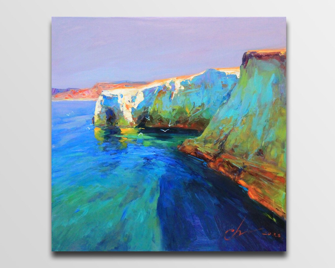 Greece Beach Art, Bay Area Art Work, Bay of Balos, South Bay Art, Bay ...