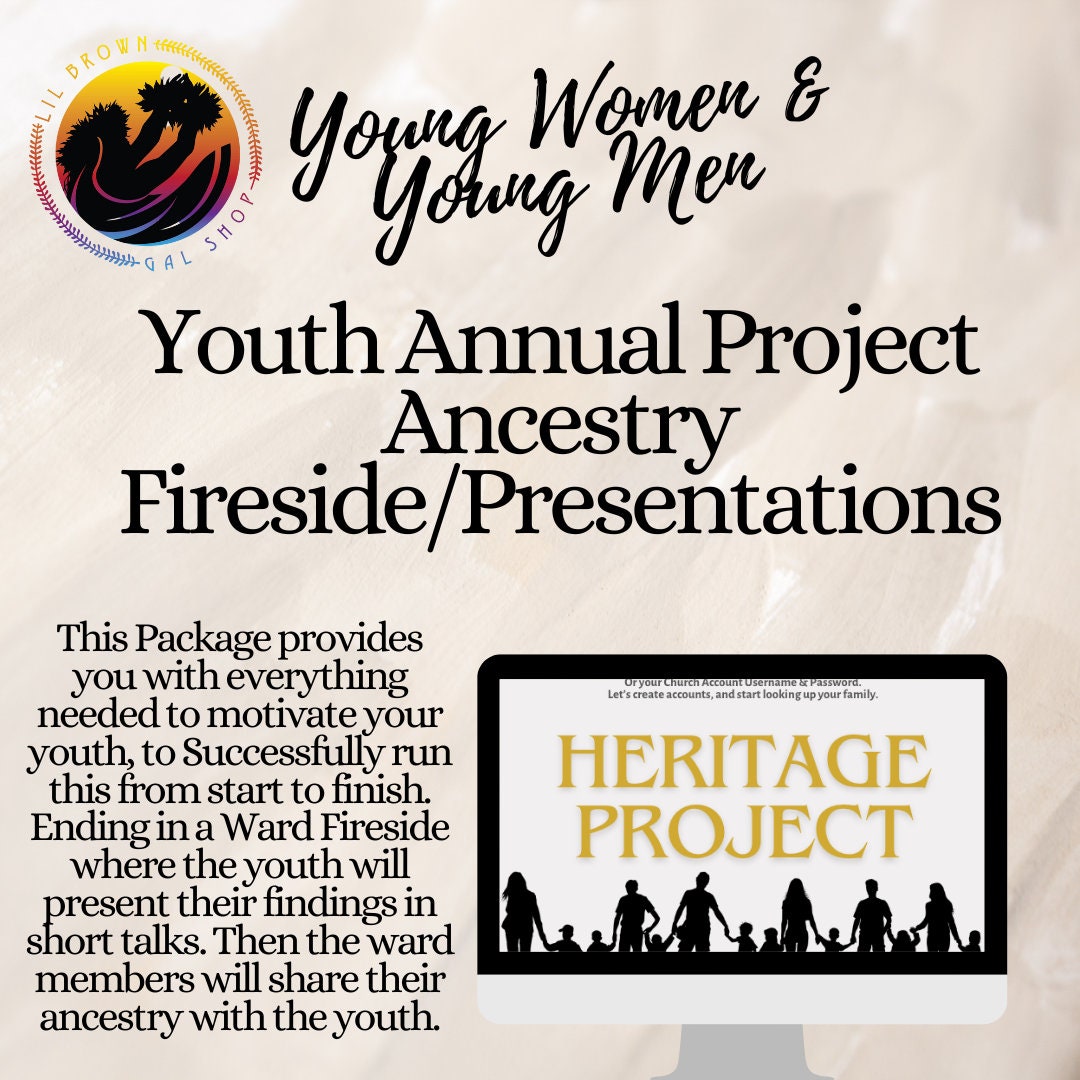 LDS Youth Annual Ancestry Project | Ward Fireside Template and Planning ...