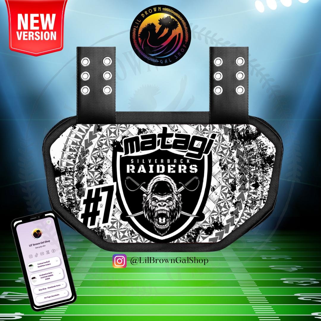 Custom Football Backplate | Gear | Youth Adult Sports | American ...