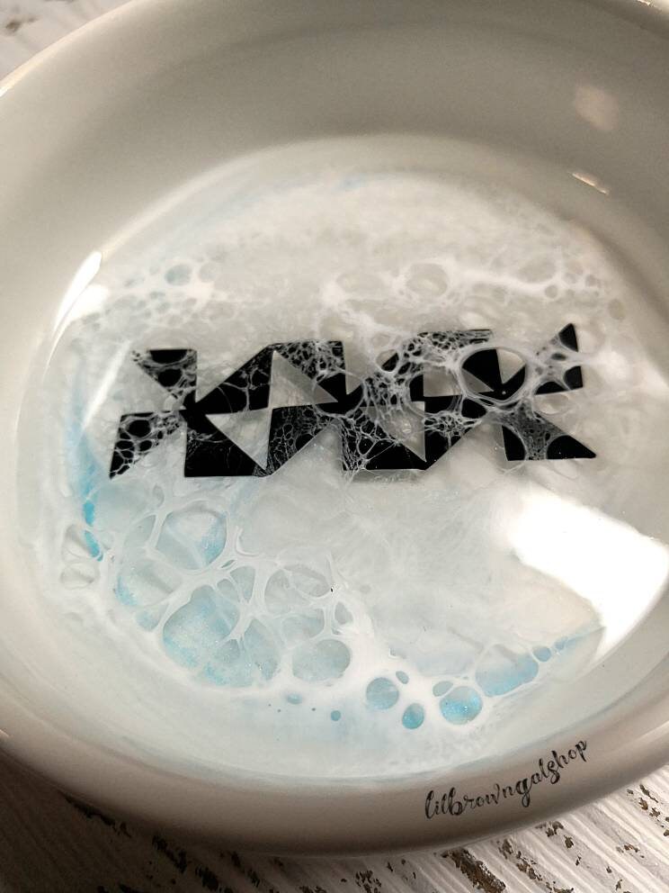 Ocean Wave Resin Polynesian Manulua Ring Dish Jewelry - Etsy