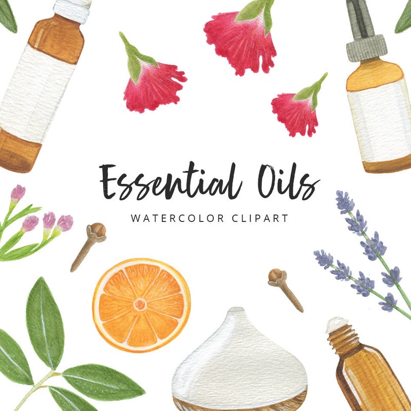 Essential Oil Clipart - Etsy