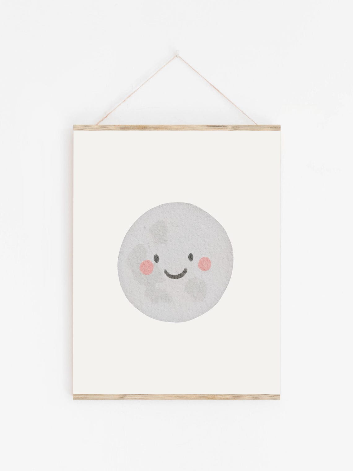 Gender Neutral Cloud Moon and Sun Set of 3 Prints, Boy Nursery Decor ...