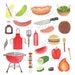 BBQ Clipart, Cookout Clipart, Grill, Barbecue Clipart, Party Food ...