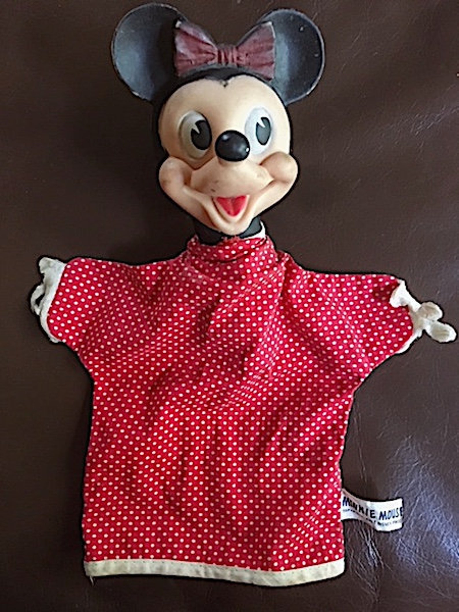 Minnie Mouse Hand Puppet W.D.P. 631 Cotton & Vinyl by - Etsy