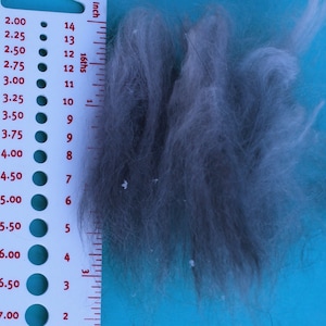 Raw Rabbit Fiber in Dark Grey Color for Spinning, Felting Projects ...
