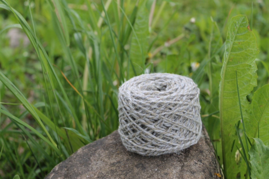 Angora Rabbit Yarn 66% Combined With Sheep Wool, 3ply Yarn, Light Grey ...