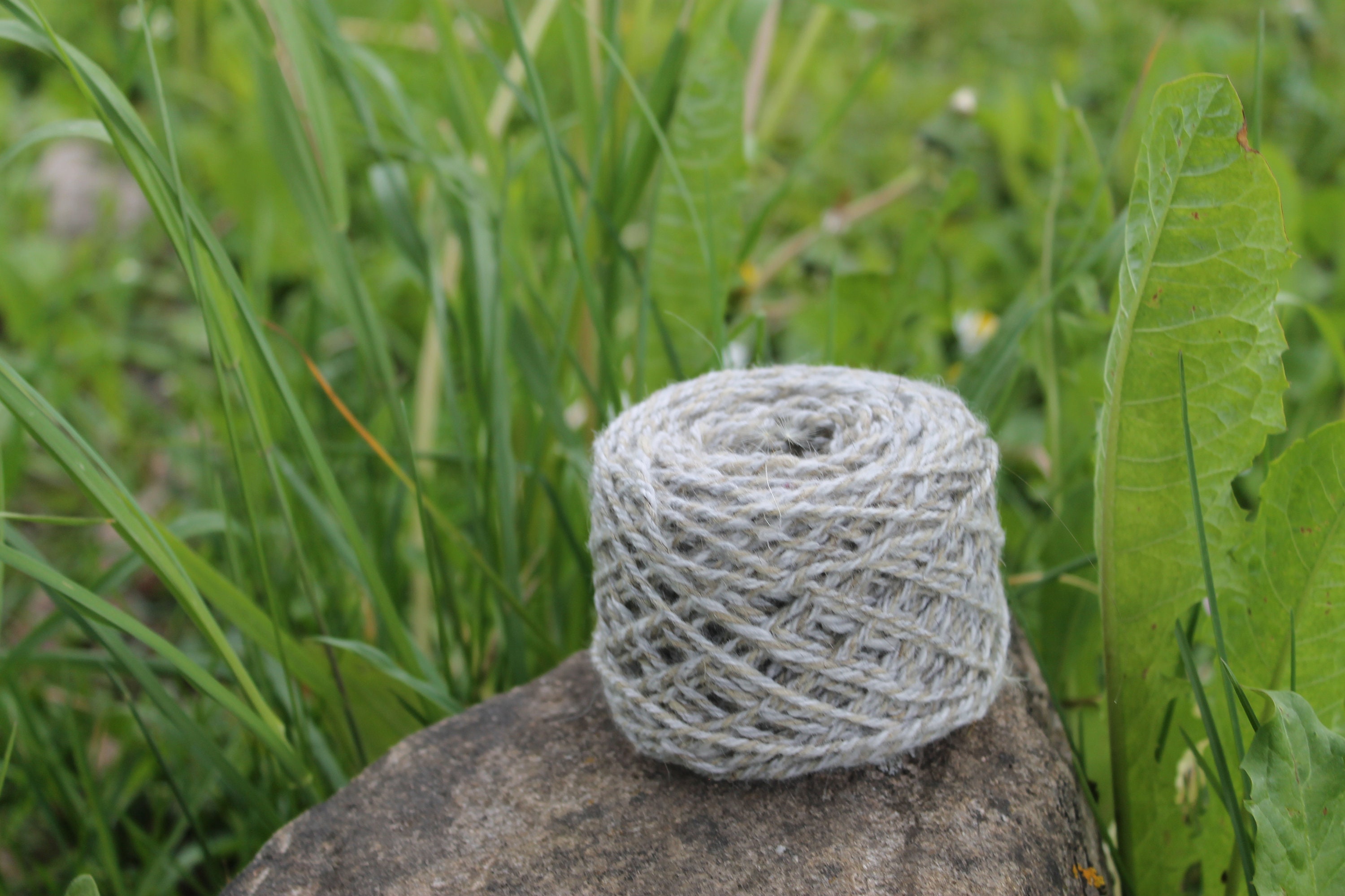 Angora Rabbit Yarn 66% Combined With Sheep Wool, 3ply Yarn, Light Grey ...