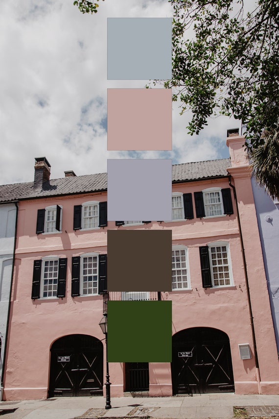 Rainbow Row Color Palette Color Swatches Digital Art - Etsy