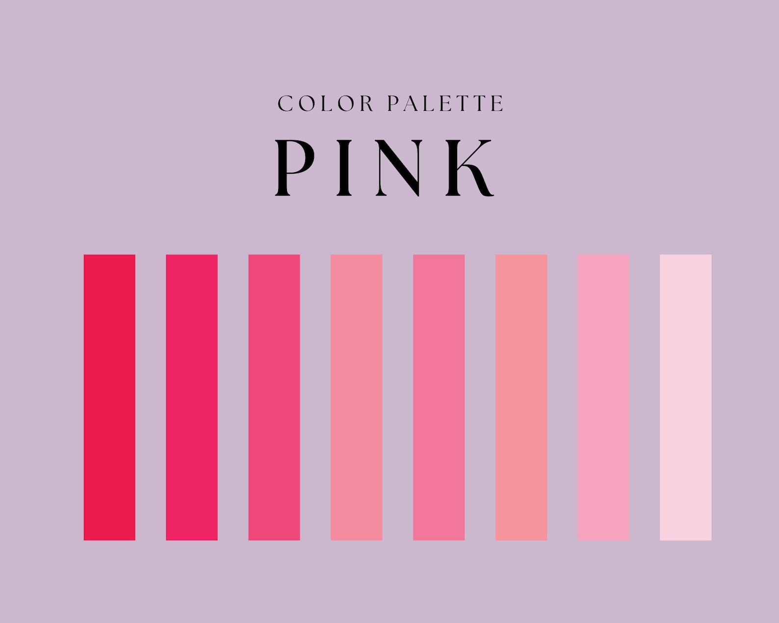 Pink Color Swatches | Pink Color Palette| Digital Art| Procreate Swatch ...