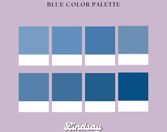 Color Palette Canva Color Palette Blue Seven Palettes Seven Blue ...