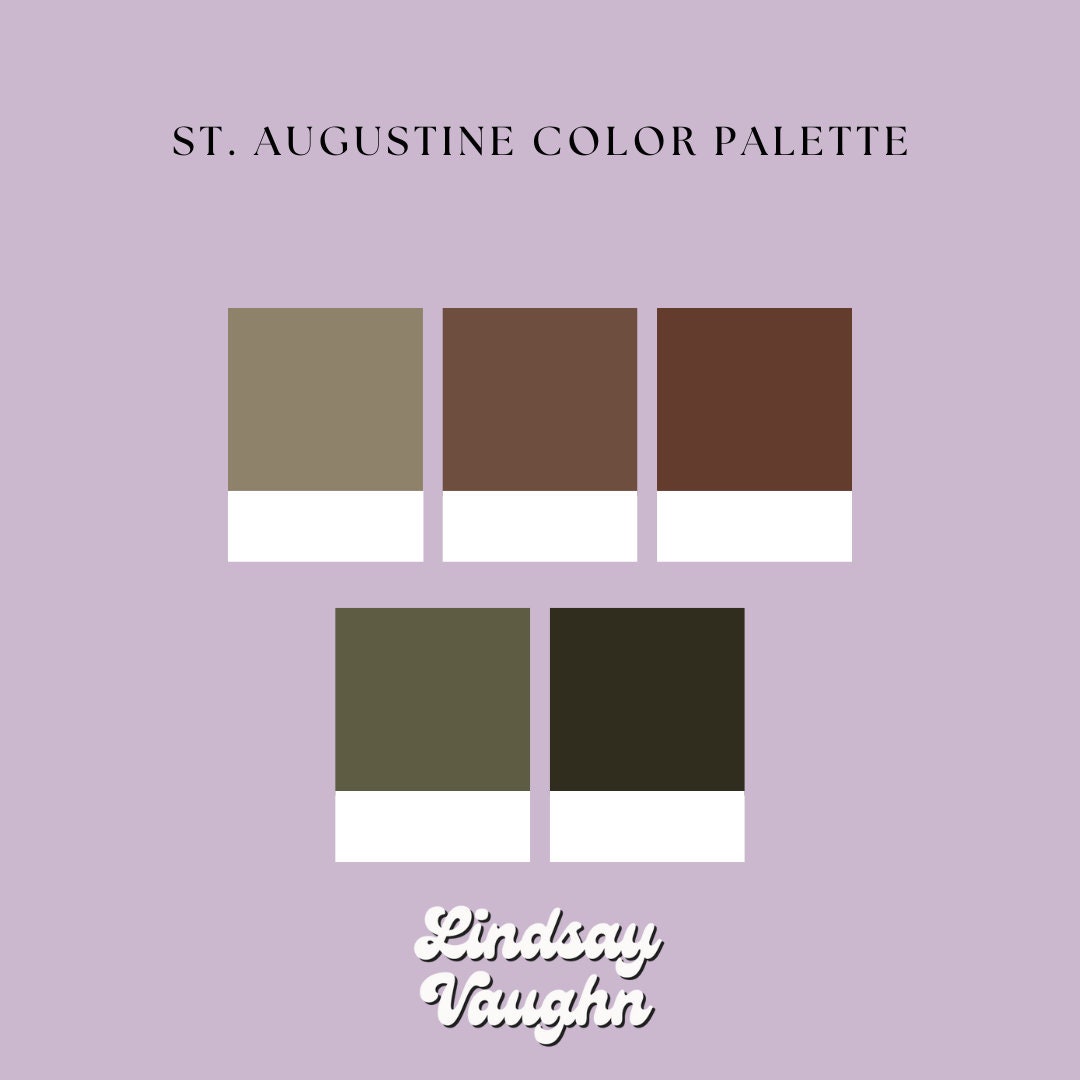 St. Augustine Color Palette - Etsy