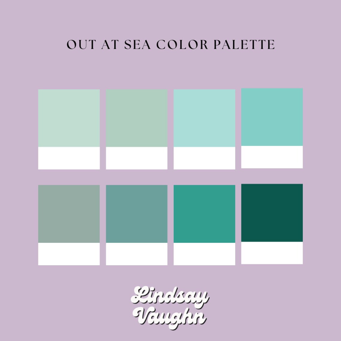 Out at Sea Color Palette| Color Palettes| Color Palette| Digital Art - Etsy
