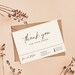 Editable Thank You Card Template: Neutral Design (canva) - Etsy