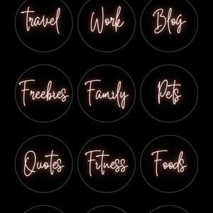24 Neon Pink Instagram Story Highlight Covers | Instagram Story ...