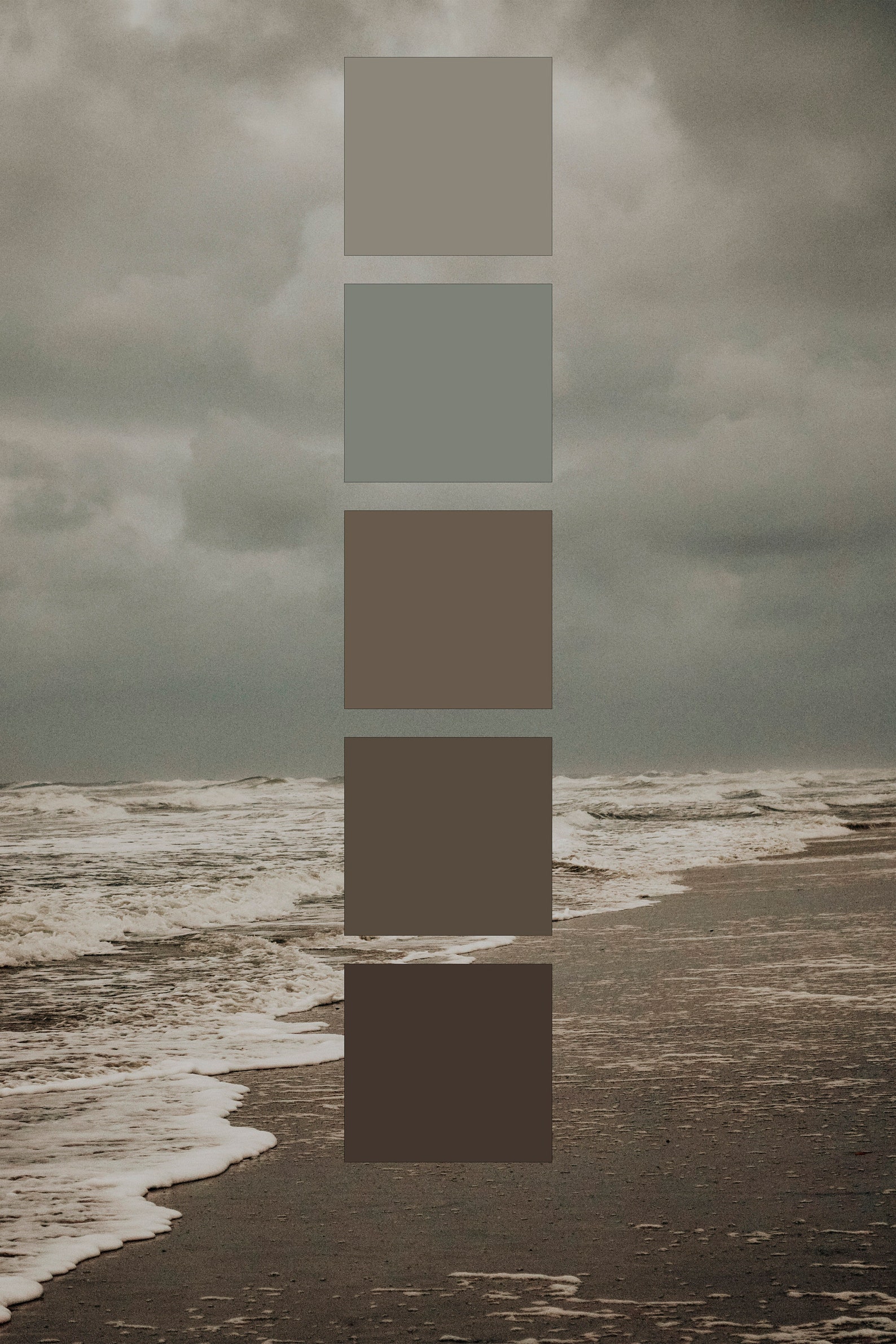Cloudy Beach Color Palette: Brand Color Scheme With Hex Codes - Etsy