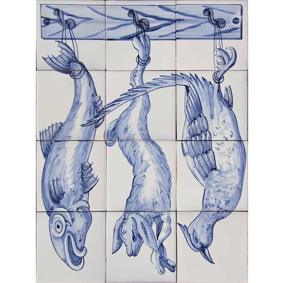 Hanging Meat Kitchen Tile Backsplash Hand Painted Tiles Ref. PT2332 - Etsy