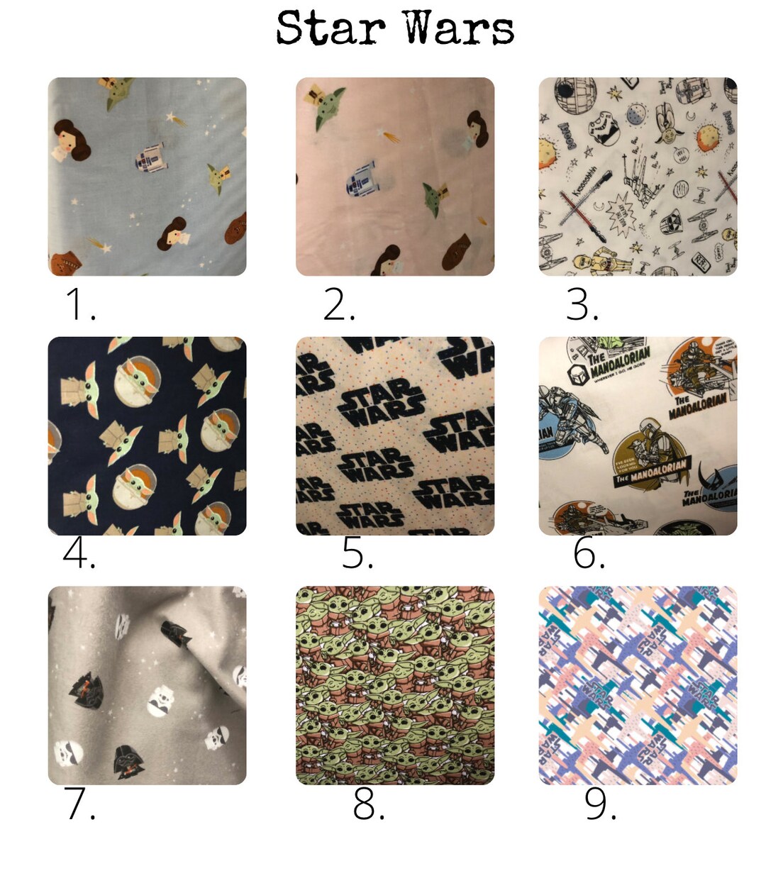 Star Wars Fabric Collection - Etsy