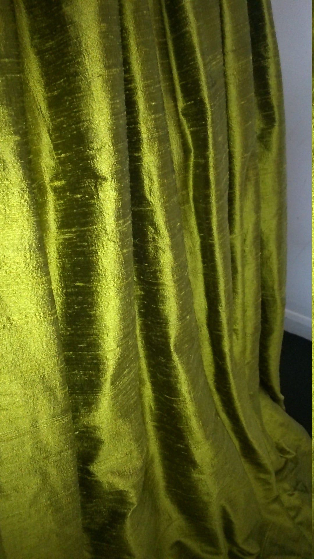 Hecho a medida cortinas en dupion de seda pura Kiwi - Etsy España