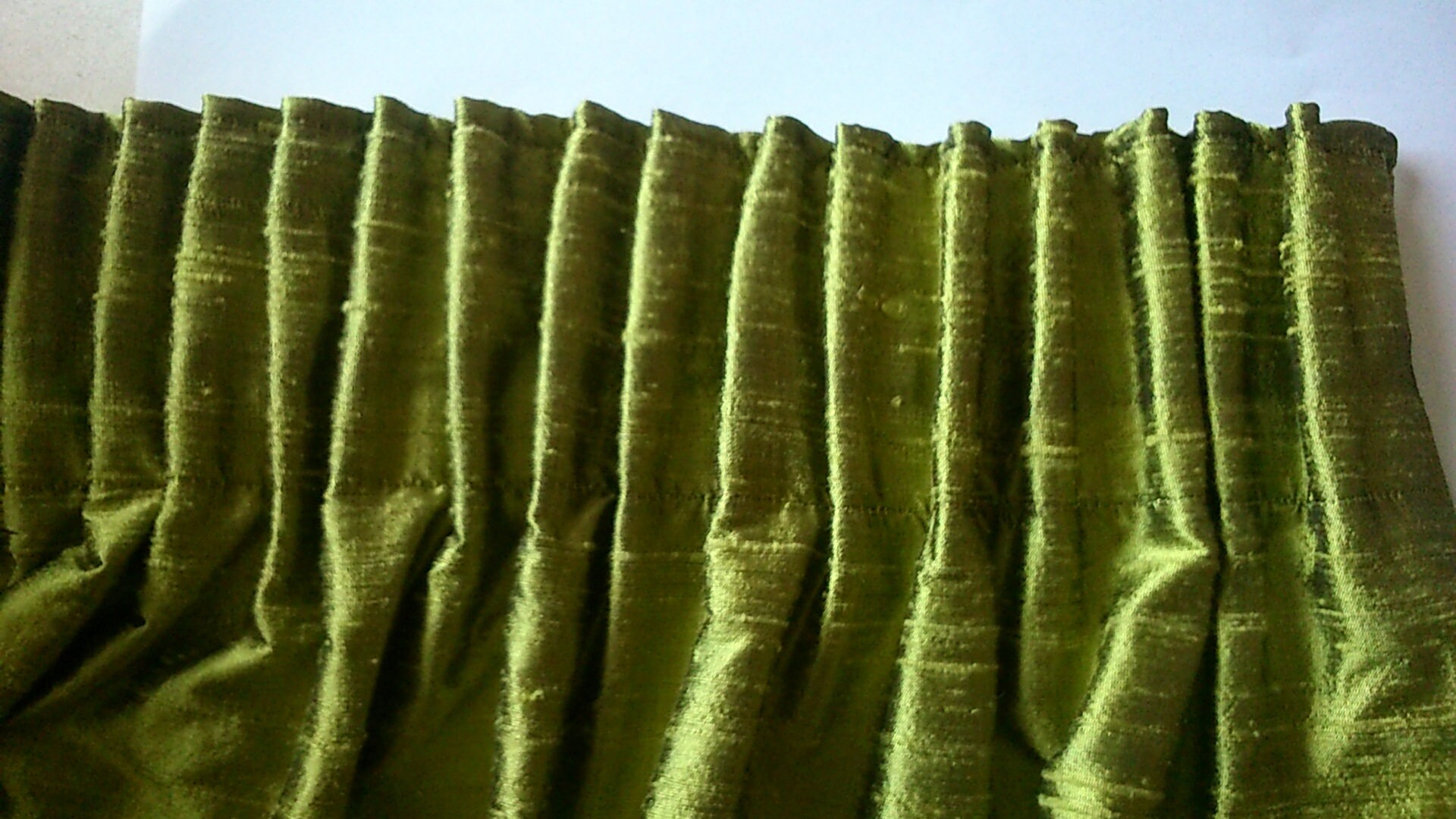 Hecho a medida cortinas en dupion de seda pura Kiwi - Etsy España