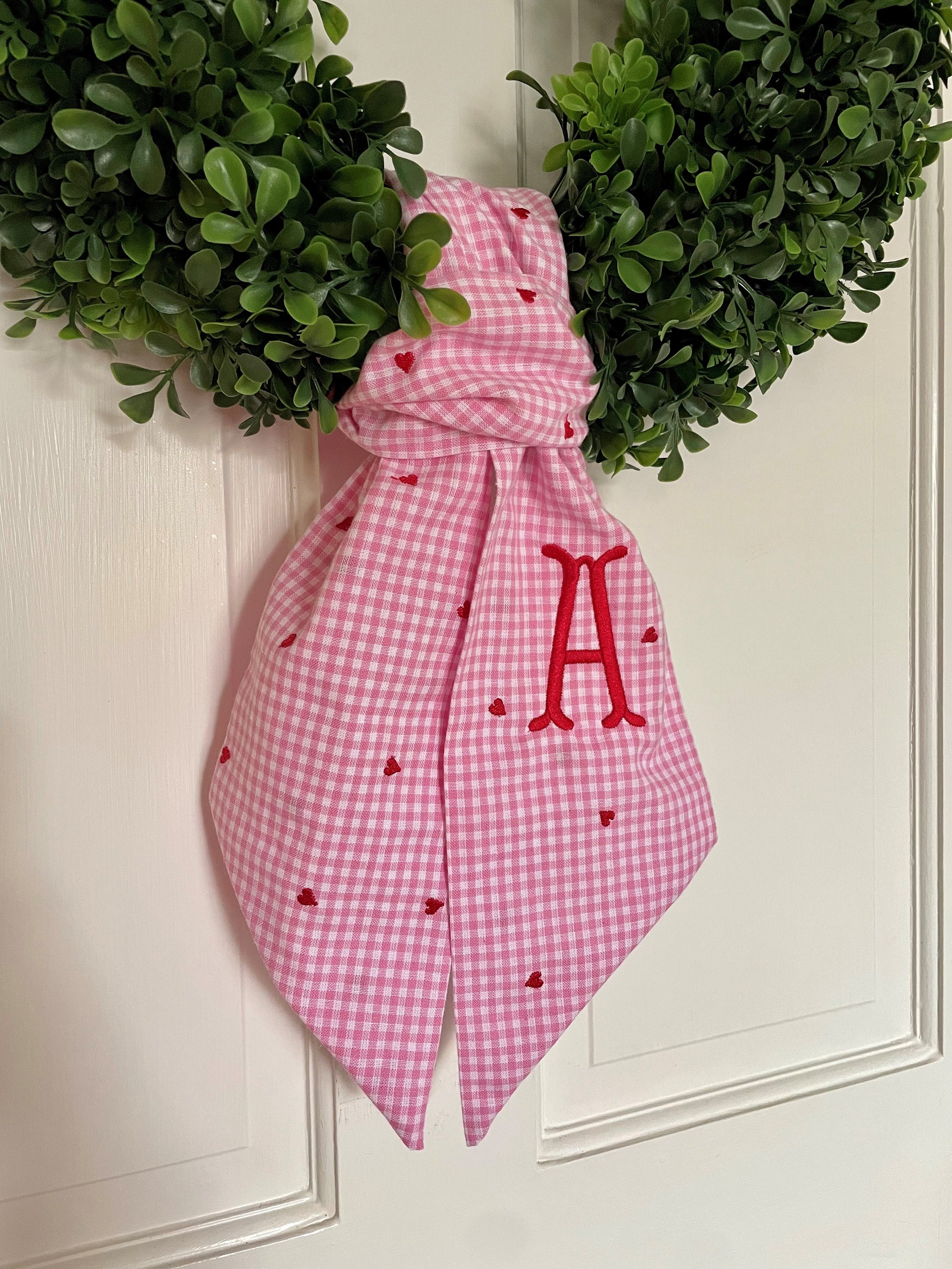 Valentines Wreath Sash - Etsy