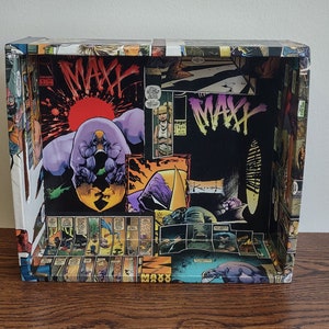 The Maxx Comic Book Deco Podge Vintage Wine Tray, the Maxx Comic's, Vintage Wine Tray Art, - Etsy