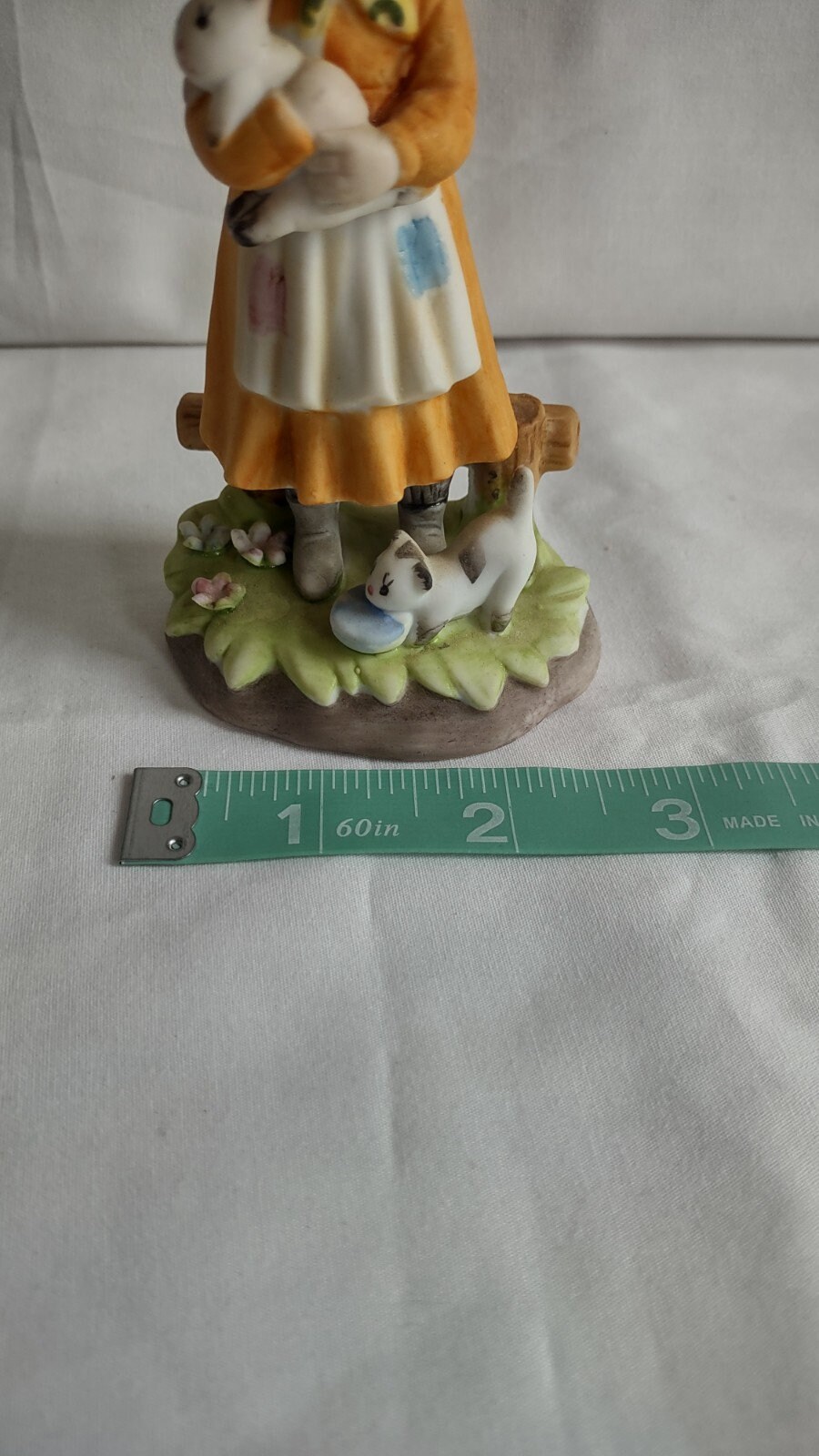 Lefton Porcelain Vintage Figurine, Girl Holding Kittens, Lefton Vintage ...