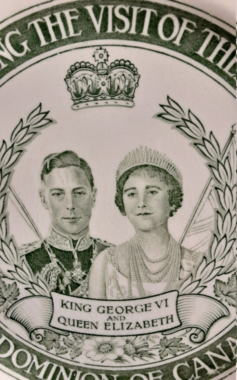 1939 King George Vl and Queen Elizabeth Commemorative Canada Plate 9 - Etsy