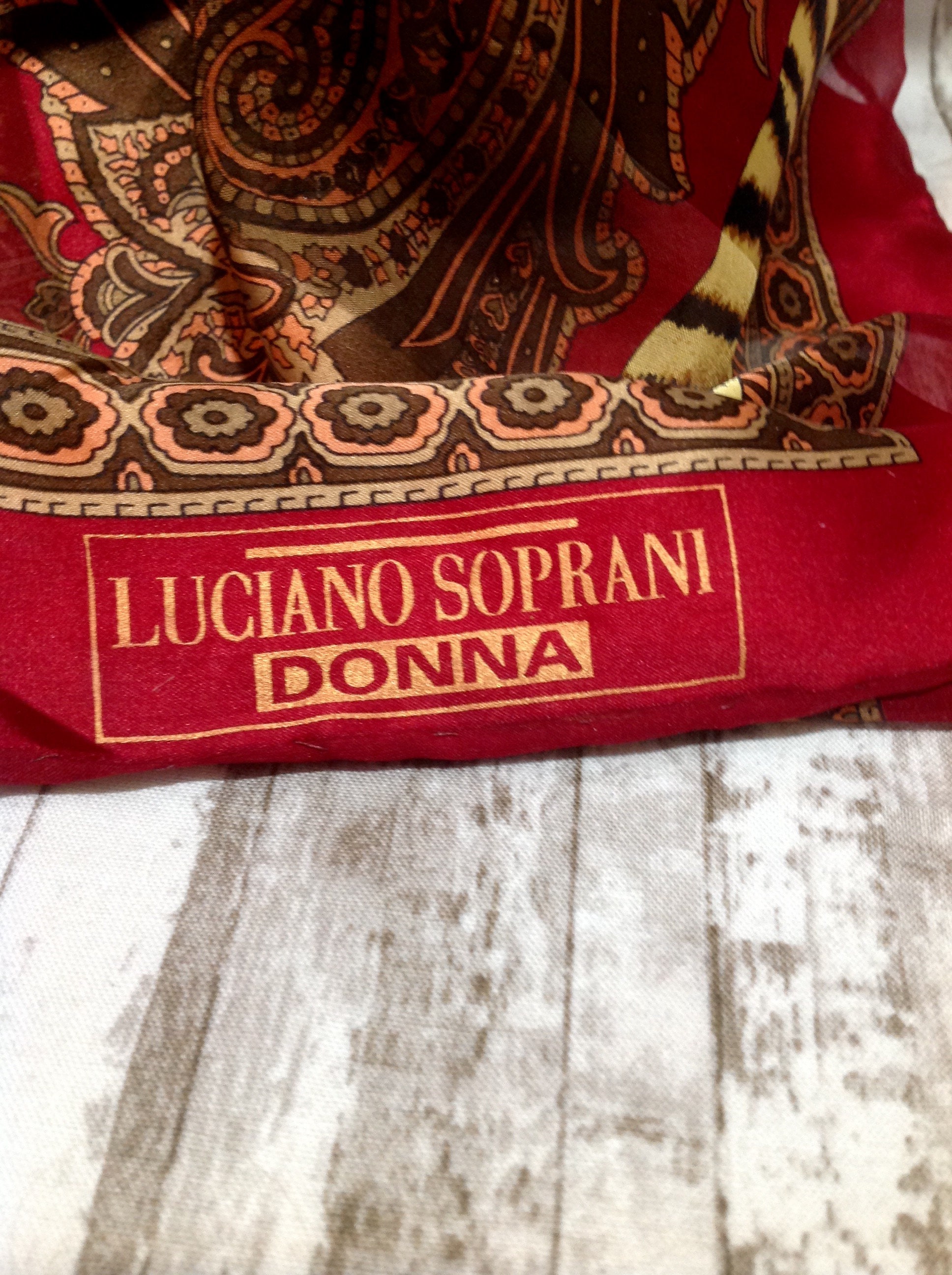 Luciano Soprani Vintage Silk Scarf - Etsy