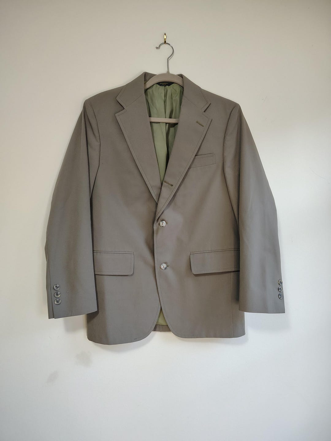 Haspel Charcoal Grey Mens/women's Business Jacket Hand Tailored Size ...