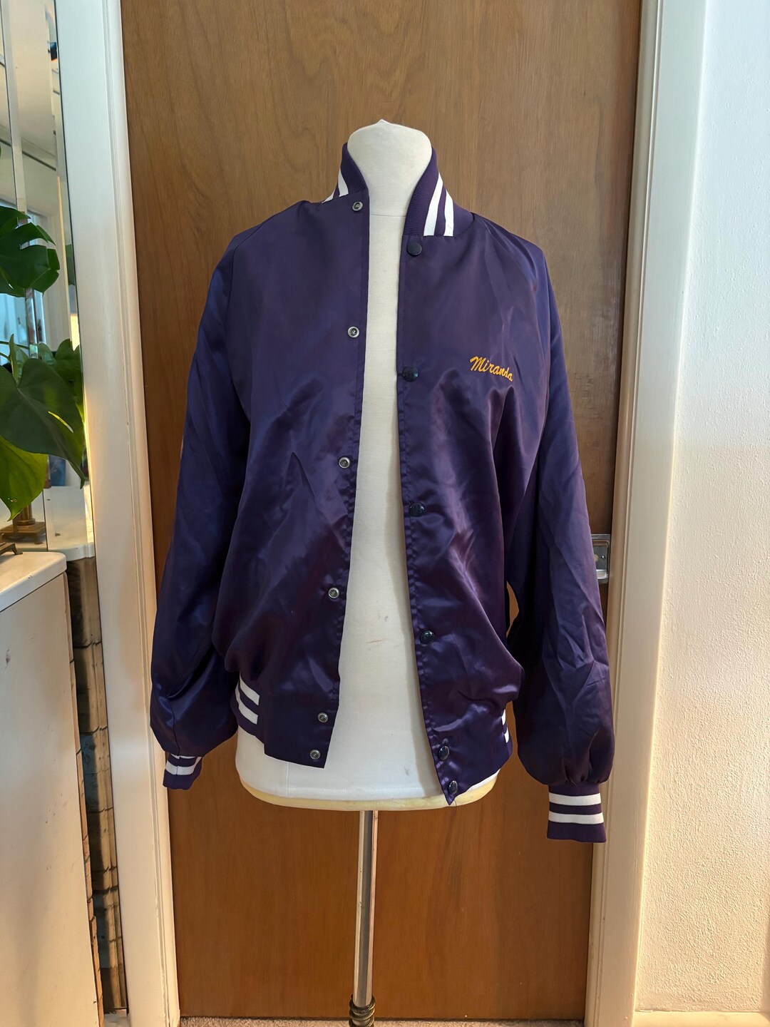 Vintage Purple 90s Cheerleader “miranda” Jacket - Etsy