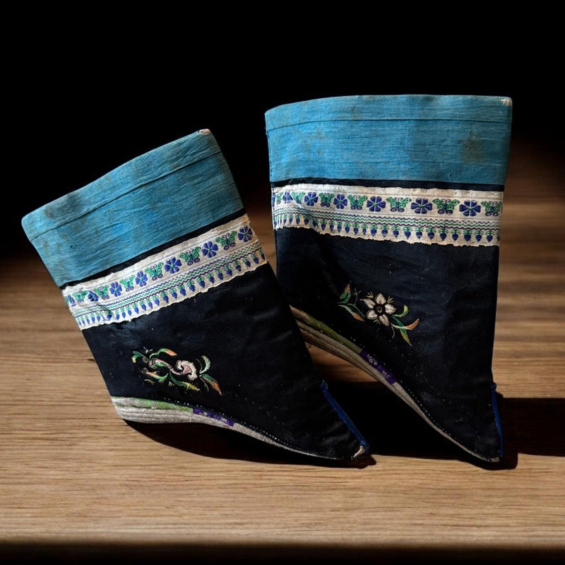 Antique Silk Shoes - Etsy