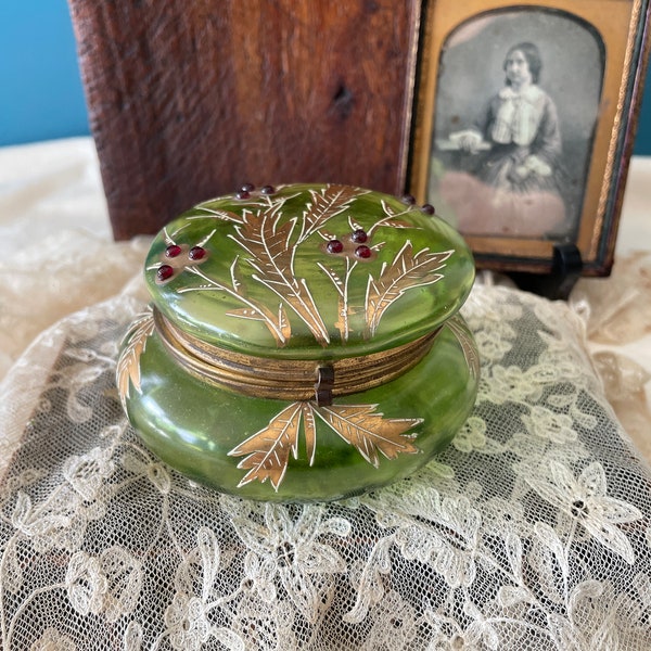 Antique Powder Jar - Etsy