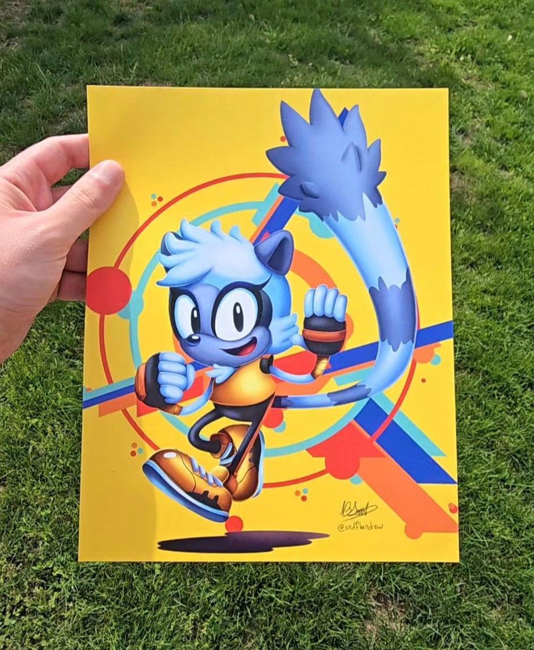 Classic Tangle the Lemur Print - Sonic the Hedgehog - Etsy