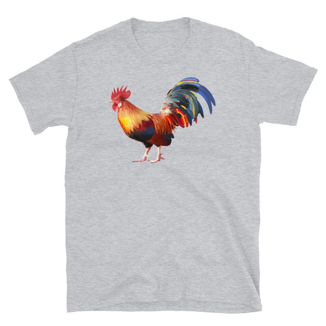 Rooster Shirt Chicken Decor Shirt Colorful Country Gifts Gallo Unisex T ...