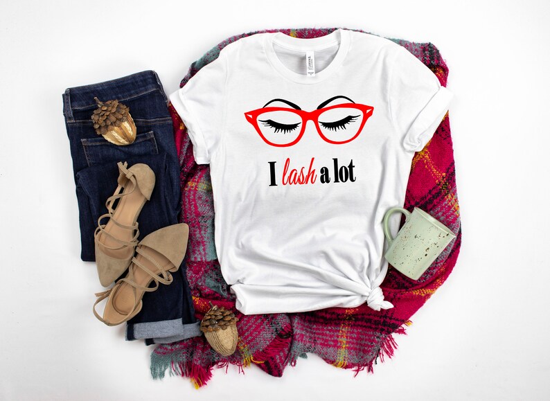 Makeup Artist Eyelashes Shirt Eyelash Cosmetic Make up Girl - Etsy