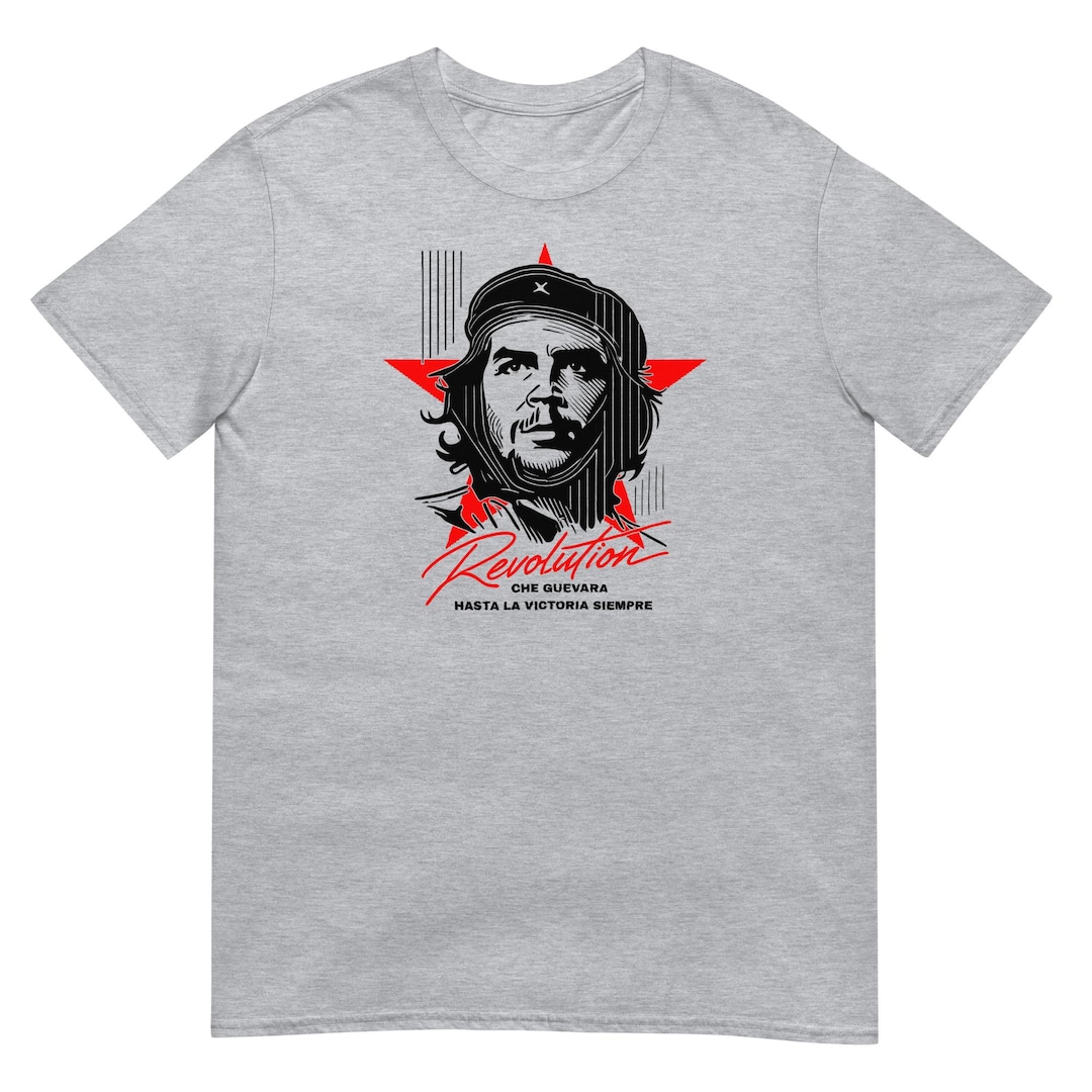 Che Guevara Revolution Line Art T-shirt - Minimalist Iconic Political ...