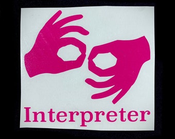 Sign Language Decal - Etsy